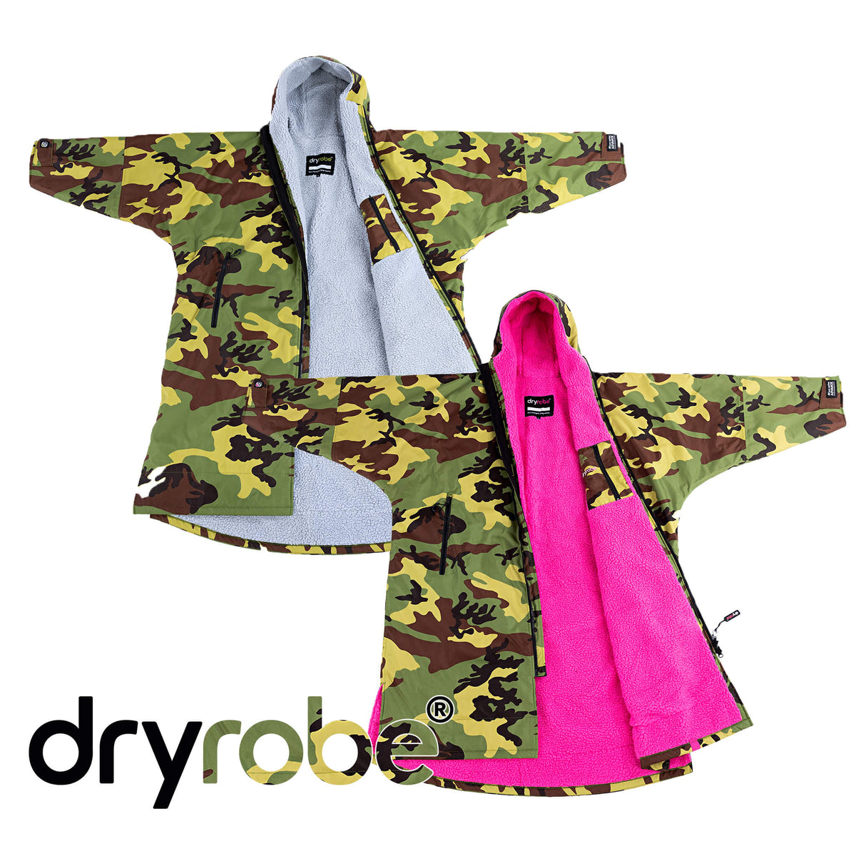 Dryrobe Advance V3 Camo Long Sleeved Changing Robe – Canoe and Kayak Store
